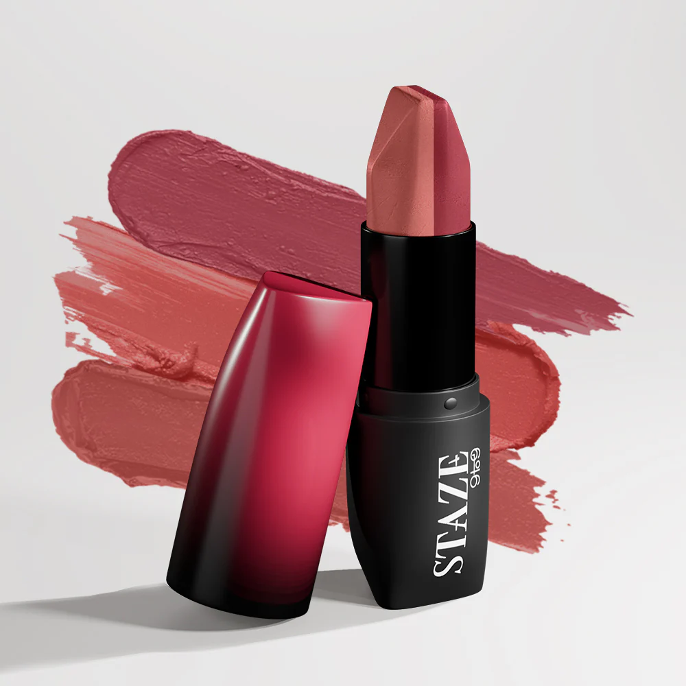 Staze 9to9 Love Tri-Angle 3 In 1 Matte Lipstick 03 Caramel Rose 3.8g ...
