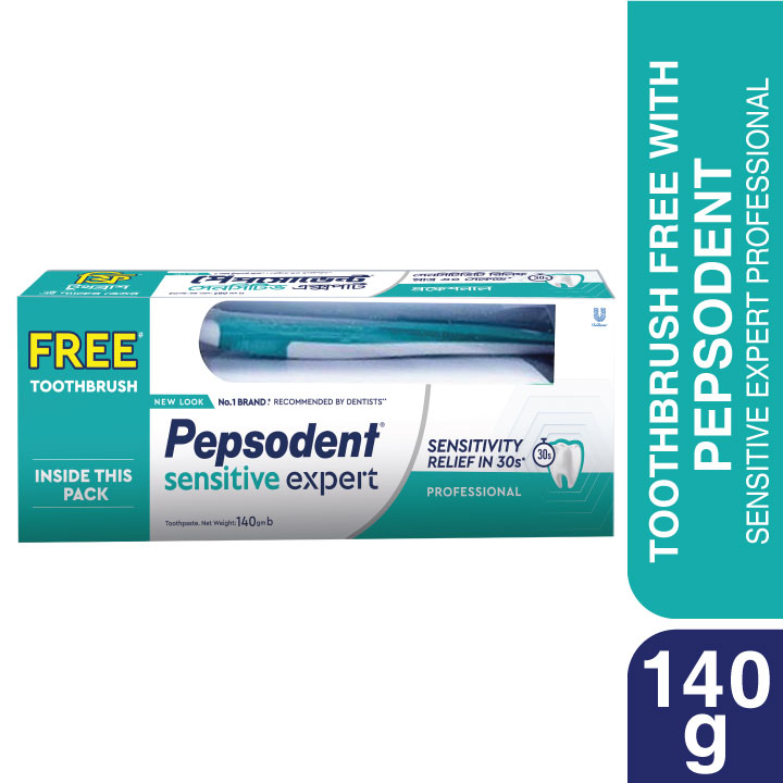 Pepsodent Toothpaste Sensitive Expert Professional 140g (Toothbrush ...
