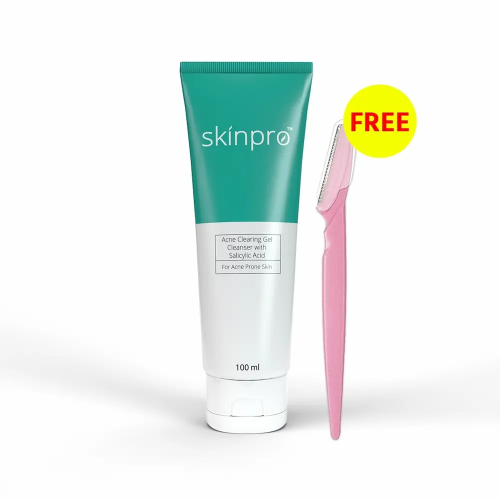 Buy 1 Skinpro Acne Cleansing Gel with Salicylic Acid for Acne Prone ...