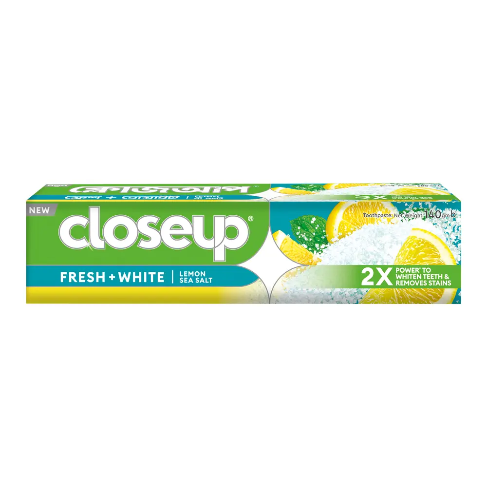 Closeup Toothpaste Lemon Sea Salt 140g - Chardike