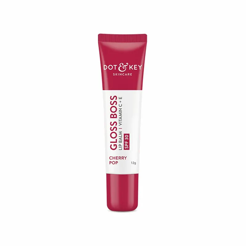 Dot & Key Gloss Boss Vitamin C + E Lip Balm with SPF 50 Cherry Pop 12g ...