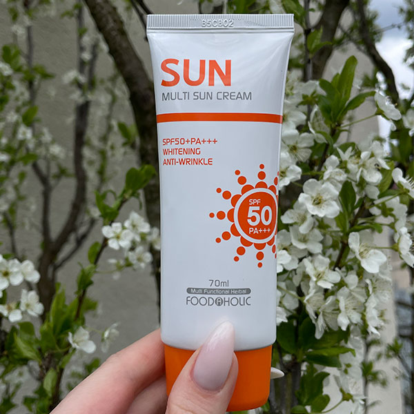 Food A Holic Multi Sun Cream Whitening Anti Wrinkle SPF 50+ PA+++ 70ml ...