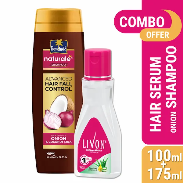 Hair Care Bundle - Livon Hair Serum 100ml & Parachute Naturale Onion ...
