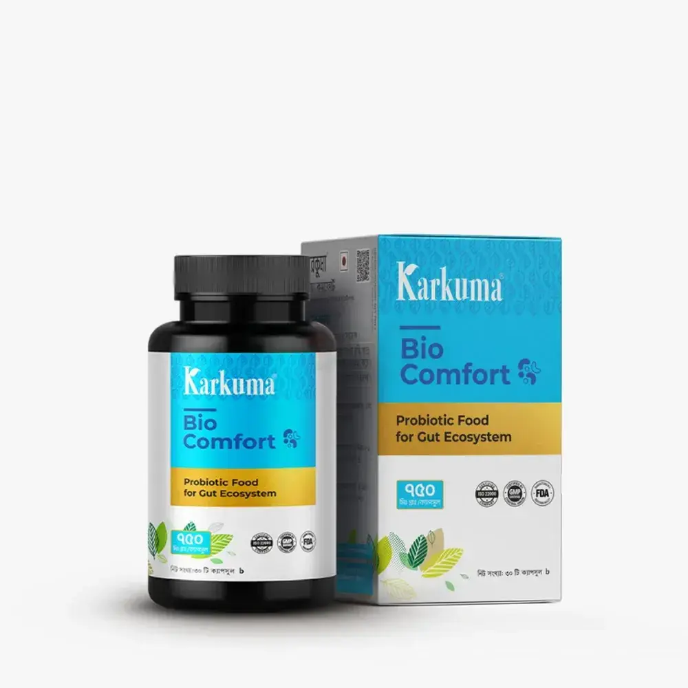 Karkuma Bio Comfort Probiotic Food for Gut Ecosystem 30 Capsules - Chardike