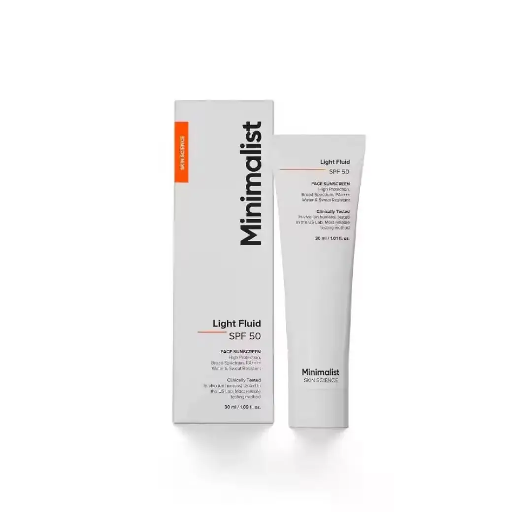 Minimalist Light Fluid SPF 50 PA++++ Face Sunscreen 30ml - Chardike
